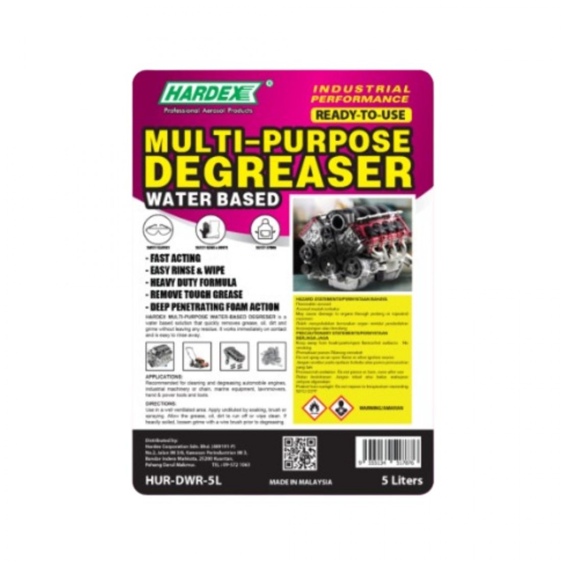 HARDEX MULTI PURPOSE DEGREASER 500ML - HUR-DWS-50 - ElKomyCo Store